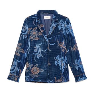 Maliparmi Collection Print Blazer - - Jackets - Damen - Blau - S