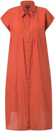 Ulla Popken Longbluse Longbluse Biesen A-Linie Hemdkragen Halbarm