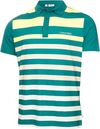 Calvin Klein Herren 2025 Somerset Golf-Poloshirt - Meeresgrün - XL
