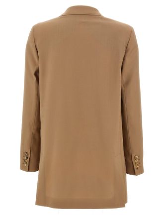 Max Mara Womens Beige Virgin Wool Blazer Clothing