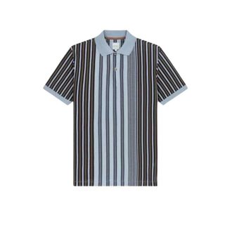 Paul Smith Homme, Tops, Multicolore, Taille: M Polo ray&eacute; ciel navy kaki Paul Smith Homme M1R 958P V03049 40