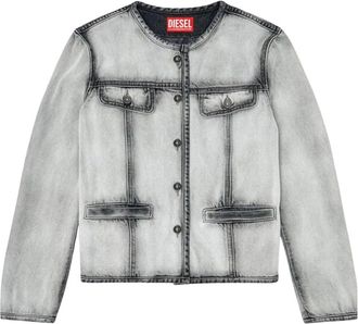 Diesel Femme, Vestes, Gris, Taille: 38 FR Giaccia