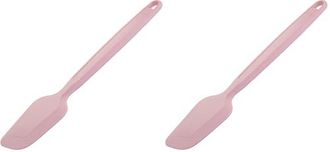 Fackelmann x Pamela Reif Silikon-Teigschaber - 28 cm, Aus Platin-Silikon in Pastellrosa - Temperaturbest&auml;ndig von -40 &deg;C bis Plus 100 &deg;C, Sp&uuml;lmaschinengeeignet -