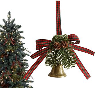 Generic Glocken Weihnachtsdekoration,Weihnachtsglocke | Ornamente T&uuml;rgarderobe Weihnachtsdekoration mit klingelnder Glocke - Jingle Bell Baumschmuck Exquisite