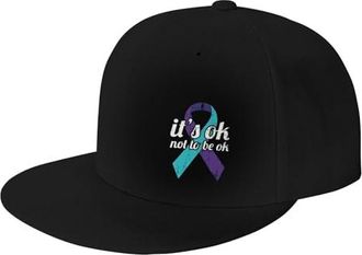 Generic Pare-Soleil Casquette Ruban De Sensibilisation &Agrave; La Pr&eacute;vention &laquo; Il Est Normal De Ne Pas Aller Bien &raquo; S&eacute;chage Rapide Baseball Casquette Respirante Gol