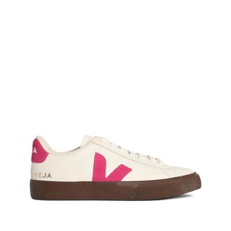 Veja Wei&szlig;e Logo-Sneakers Schn&uuml;rung - - Shoes - Damen - Beige - 36 EU