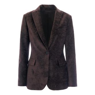Liu Jo Samt-Blazer - - Jackets - Damen - Braun - S