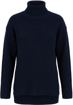 Ulla Popken Rollkragenpullover Pullover Strukturstrick A-Linie Rollkragen Langarm