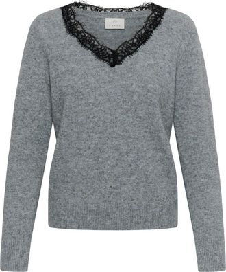 Kaffe Pull en maille - Femme - Pulls - Gris - Taille: 38 FR
