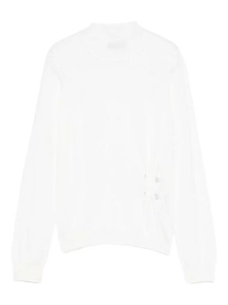 Liu Jo pull en laine à ornements de perles - Tons neutres