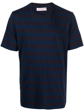 Orlebar Brown t-shirt Nicolas &agrave; rayures - Bleu