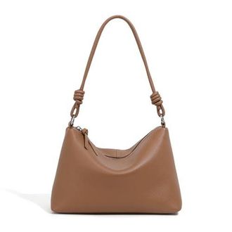 Generic Sac Hobo pour femme - Sac &agrave; main &agrave; bandouli&egrave;re en cuir v&eacute;g&eacute;talien - Sacs &agrave; bandouli&egrave;re souples en forme de croissant - Sac &agrave; main fourre-tout souple -