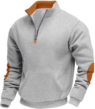 Generic Sweat-shirt en polaire pour homme - Manteau moelleux 2025 - Pull à col rond - Pull léger de sport tendance pour la vie quotidienne - Cadeaux de Noël, 