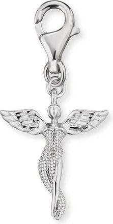 Engelsrufer Damen Charm Anhänger Schutzengel Symbol Silber aus Sterling Silber - Karabinerverschluss - nickelfrei