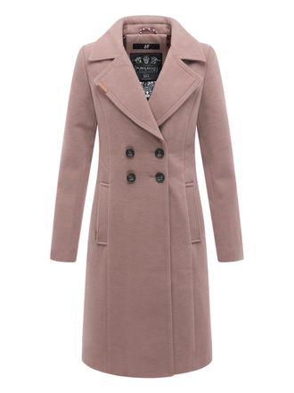 Navahoo Damen Trenchcoat Wooly - Premium Wintermantel mit Eleganter Passform