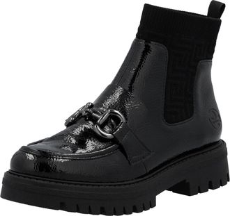 Rieker Damen 47573 Kurzstiefel Damenstiefel, Schwarz, 42 EU