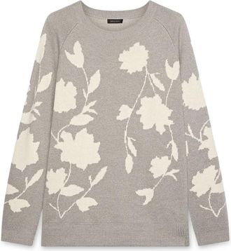 Fiorella Rubino Femme, Pulls, Gris, Taille: 40 FR Pull &agrave; motif floral