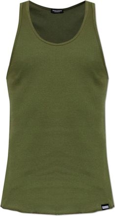 Dsquared2 Homme, Tops, Vert, Taille: S D&eacute;bardeur Lingerie C&ocirc;tel&eacute; Sans Manches