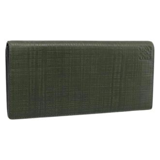 Loewe Portefeuille Long Pre-owned - Femme - Pre-owned - Vert - Taille: ONE Size
