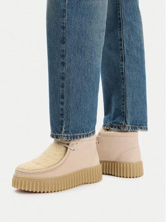 Clarks Schn&uuml;rschuhe Torhill Moss 26182914 Beige