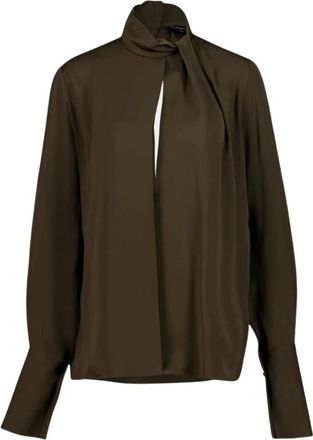 Tom Ford Femme, Blouses et Chemises, Vert, Taille: 32 FR Blouses