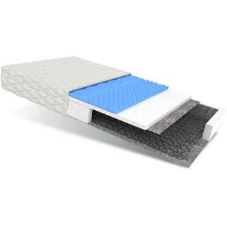FDM Matratze 70x160 cm Bonell Federkernmatratze bambino 15 cm H2 profilierter hr Schaum Polyurethanschaum
