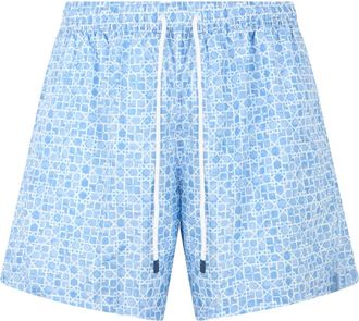 Fedeli Homme, Maillots de bain, Bleu, Taille: 3XL Madeira Swim Shorts