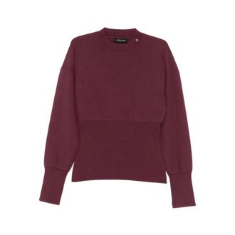 Anine Bing Femme, Pulls, Rouge, Taille: 36 FR Pull &agrave; col montant