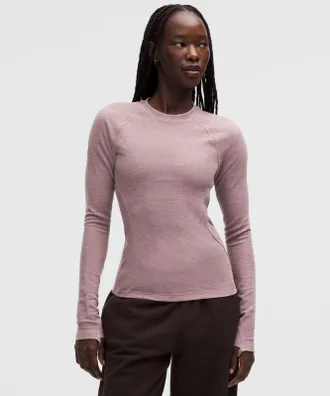 lululemon Waffle-Knit Crewneck Base Layer pour Femmes - Taille 3XS
