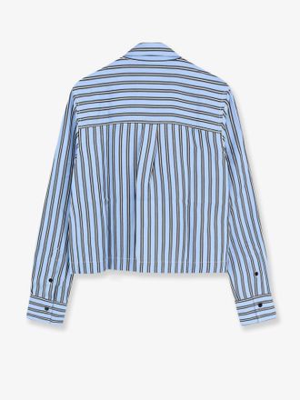Closed Womens Shirt Cropped Blue Lyocell