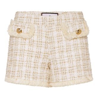 Philipp Plein Femme, Shorts, Jaune, Taille: 38 FR Tweed Hot Pants