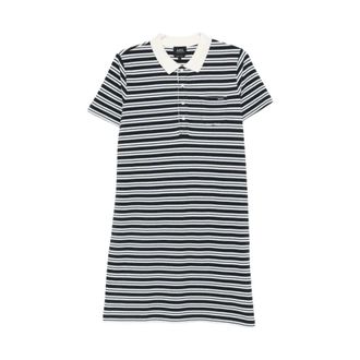 A.P.C. A.p.c., Femme, Robes, Bleu, Taille: 40 FR Robe Polo Manches Courtes