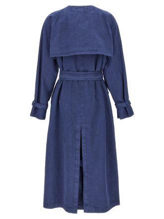 Max Mara Womens Blue Cotton Coat Clothing