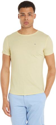 Tommy Jeans Herren T-Shirt Kurzarm TJM Slim Slim Fit, Gelb (Lemon Zest), XXXL