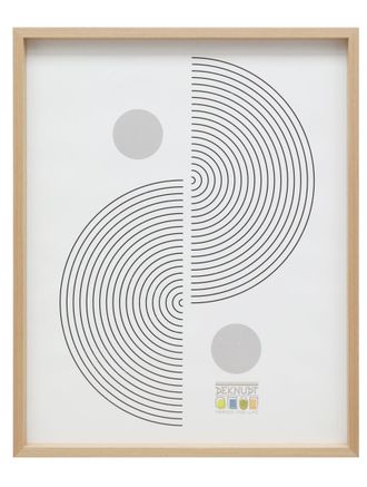 Deknudt Frames Bilderrahmen - Holz-Finish in heller Holzoptik - schlicht - FSC Mix - f&uuml;r Format 40 x 60 cm - zum Aufh&auml;ngen