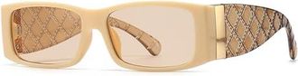 Generic Lunettes de soleil modernes tendance pour homme et femme, Beige., Taille unique