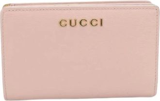 Gucci Portefeuille Bi-fold Pre-owned - Femme - Pre-owned - Rose - Taille: ONE Size