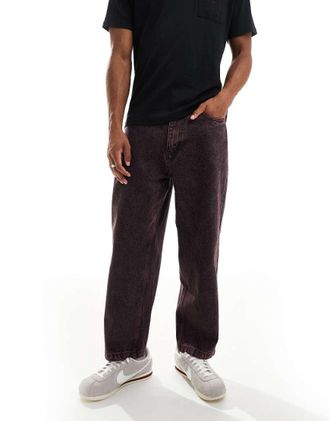 Santa Cruz Jean baggy surteint - Bordeaux délavé-Rouge