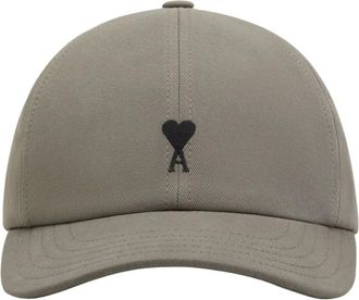 Ami Femme, Accessoires, Gris, Taille: ONE Size Casquette Brod&eacute;e Ami de Coeur