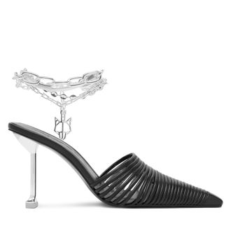 Naked Wolfe Pantoletten Naked Wolfe Chromed 00007 Schwarz