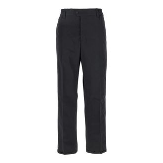 Pantaloni Torino Homme, Pantalons, Noir, Taille: W30 Pantalon Noir en M&eacute;lange de Coton avec Taille &Eacute;lastique
