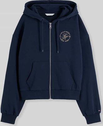 Tommy Hilfiger Relaxed Fit Sweatjacke aus reiner Baumwolle