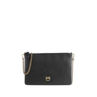 Pinko Pinko, Femme, Sacs, Noir, Taille: ONE Size Flat Love Bag Simply