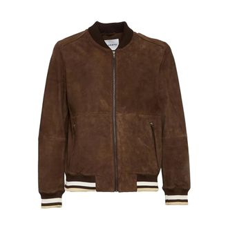Amaranto Amar&aacute;nto, Homme, Vestes, Brun, Taille: 2XL Blouson aviateur zipp&eacute; en daim