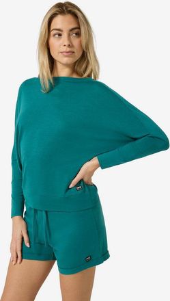 super.natural Langarmshirt f&uuml;r Damen aus Merino W KULA TOP mit leichten Fledermaus&auml;rmeln
