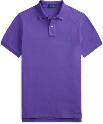 Ralph Lauren Piqu&eacute;-Poloshirt aus Baumwolle mit Logo-Stickerei, Slim Fit in