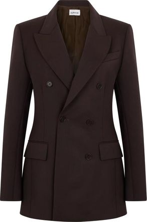 P.A.R.O.S.H. P.a.r.o.s.h., Femme, Vestes, Brun, Taille: 38 FR Liliuxy25 Blazer crois&eacute;