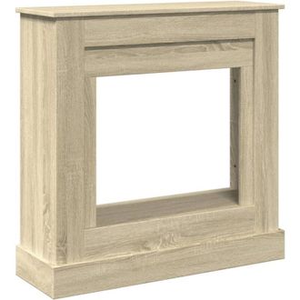 vidaXL Vidaxl - Cadre de cheminée chêne sonoma 90x30x90 cm bois dingénierie
