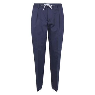 Barba Homme, Pantalons, Bleu, Taille: L Roma Chino Pantalons