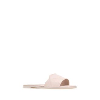 Alexander McQueen Embossed Logo Leder Sandalen - - Shoes - Damen - Rosa - 37 EU